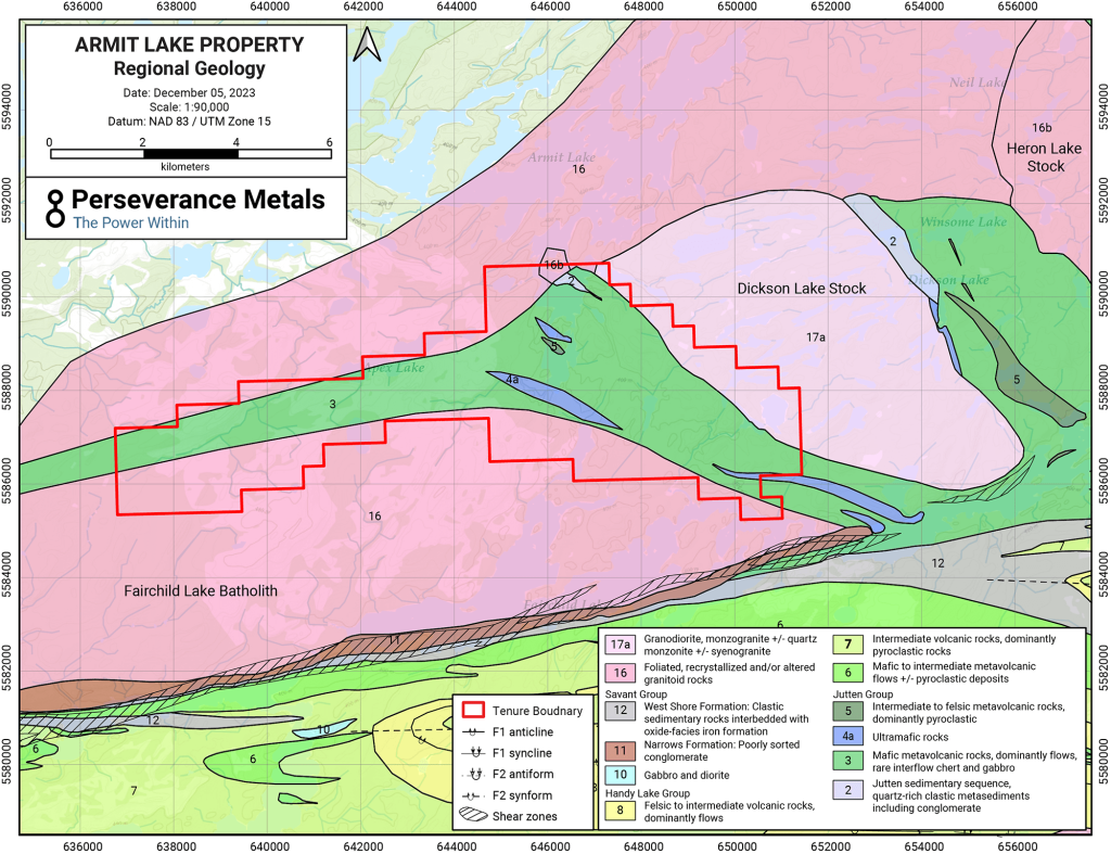 Armit Lake - Perseverance Metals Inc.